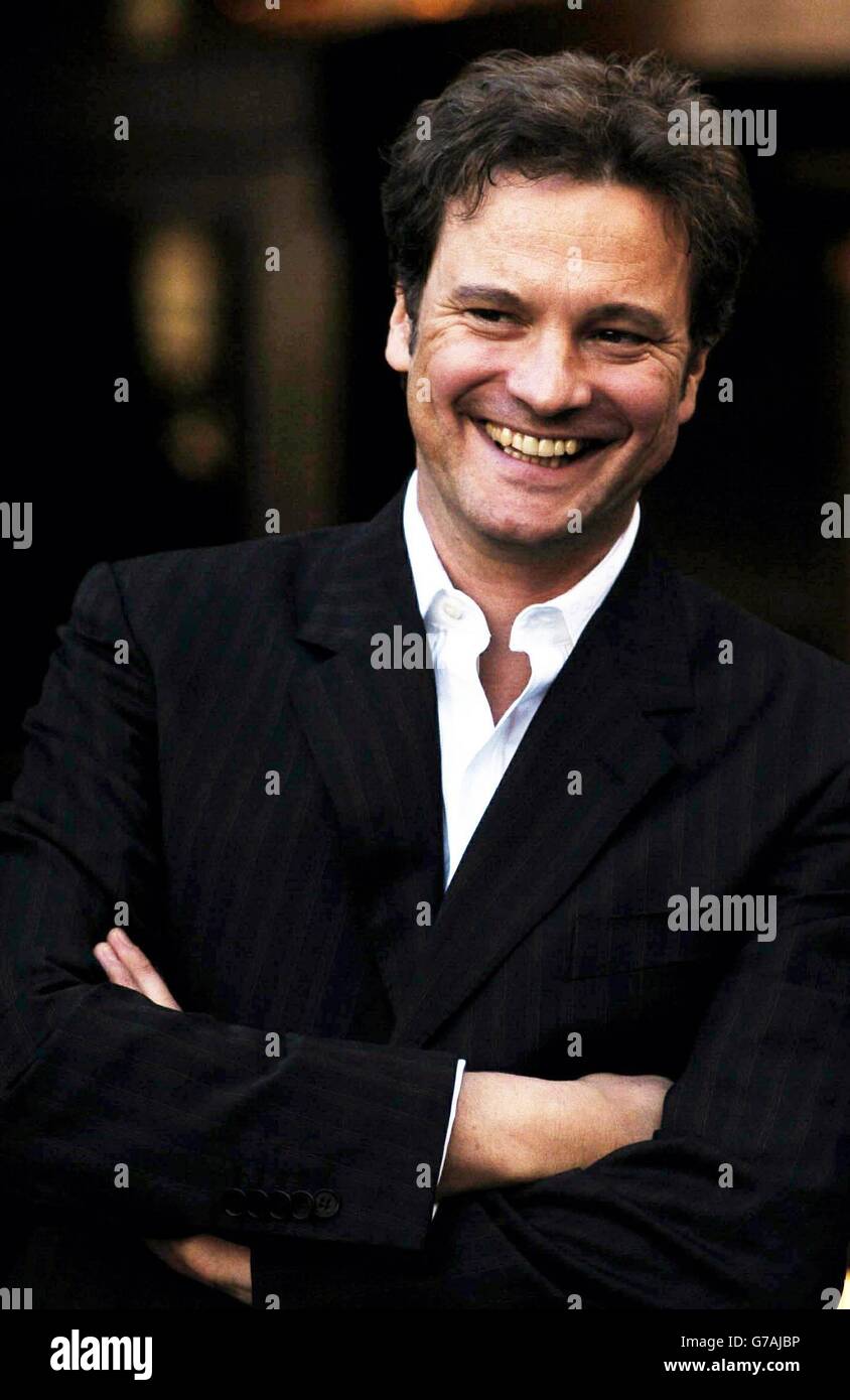 Colin Firth Trauma premiere. Actor Colin Firth on the steps of the ...