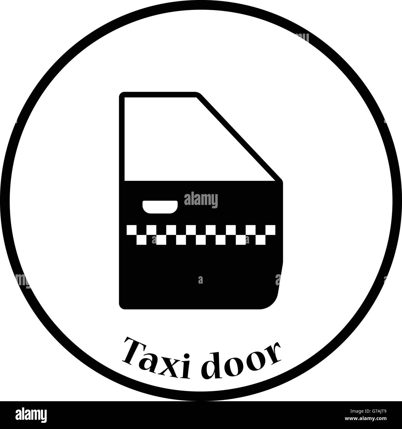 Taxi door handle Stock Vector Images - Alamy