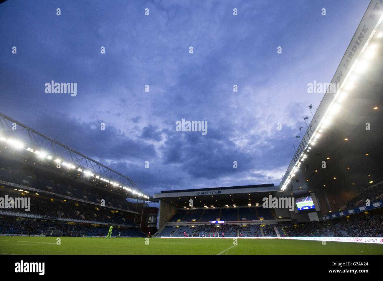 Scottish soccer rangers training ibrox stadium hi-res stock photography ...