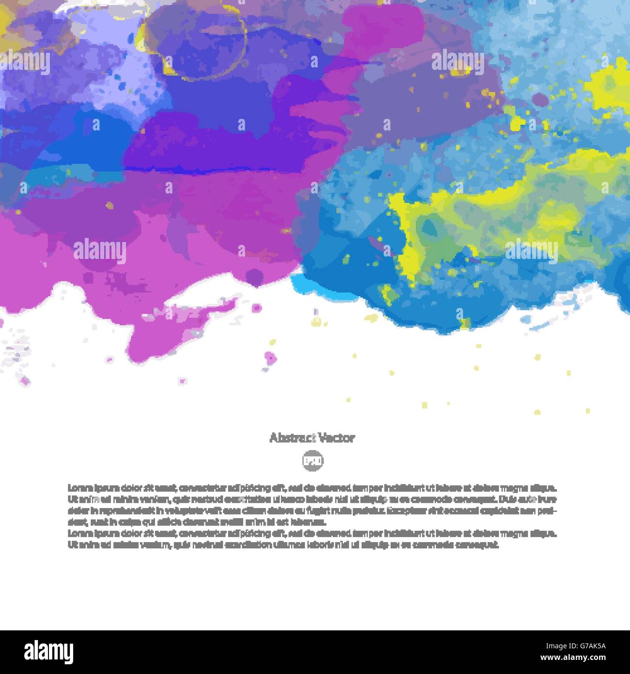 Bright colorful vector watercolor background Stock Vector Image & Art ...