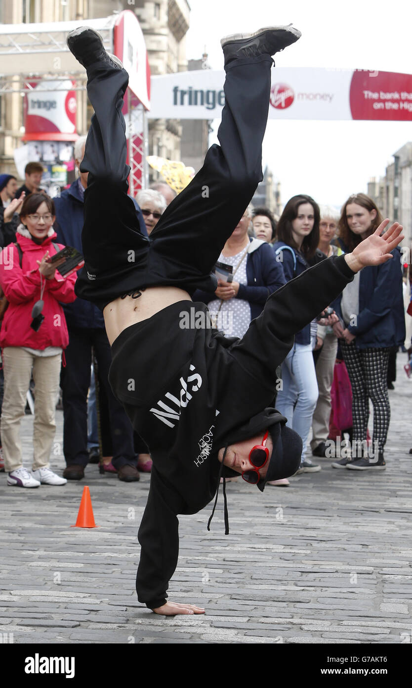 Alex Rowland promotes Edinburgh Festival Fringe show Spin on the Royal ...