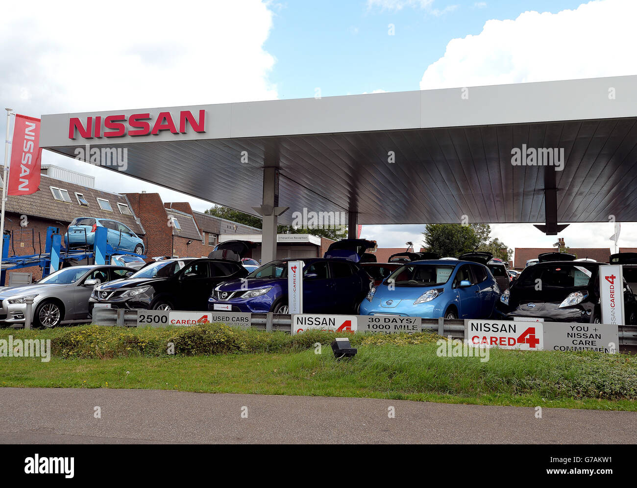 General view of the Glyn Hopkins Nissan main dealership in Romford ...