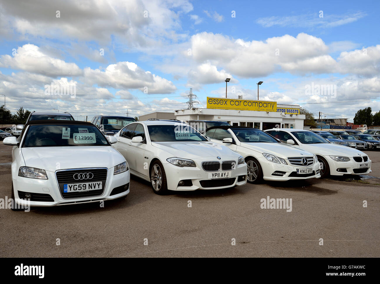 New used car sales stock Stock Photo - Alamy