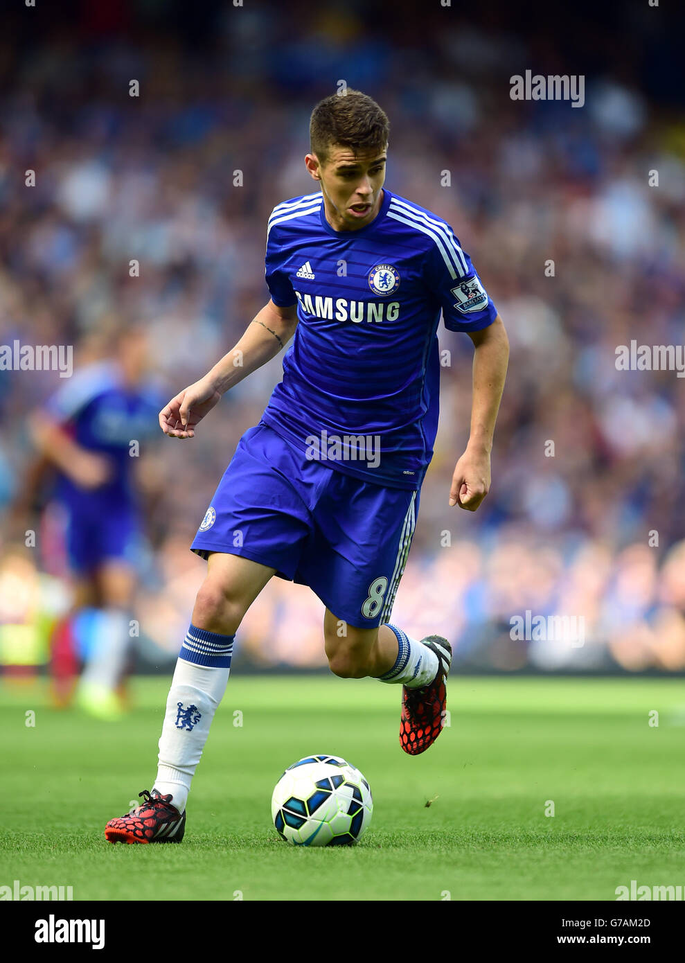 Chelsea's Oscar during the Barclays Premier League match at Stamford ...