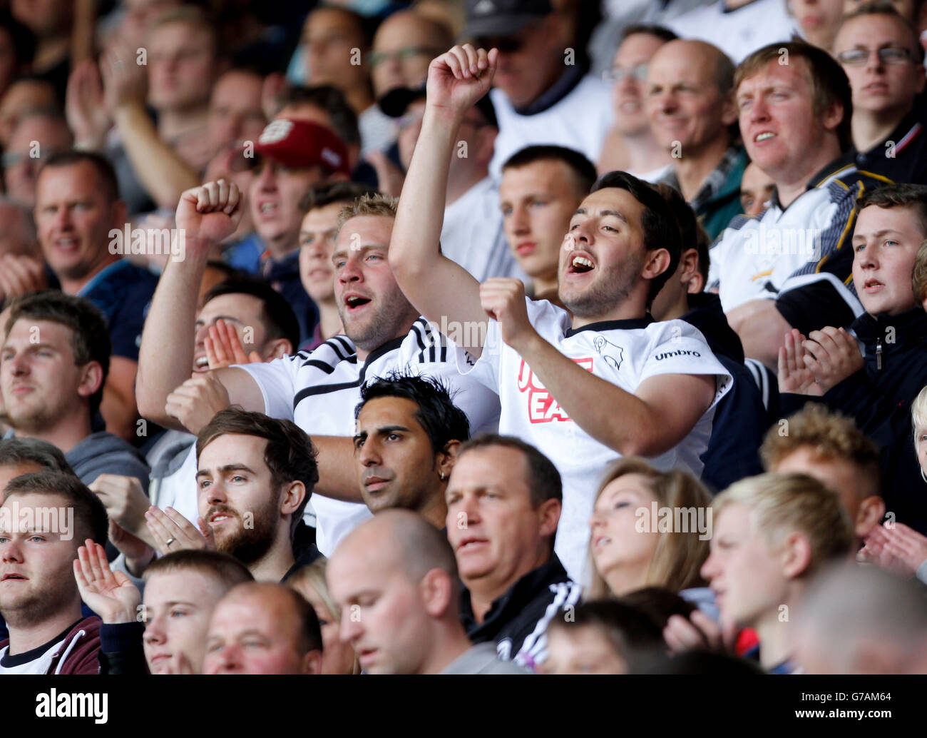 Football pride park fans fan stands hi-res stock photography and images ...