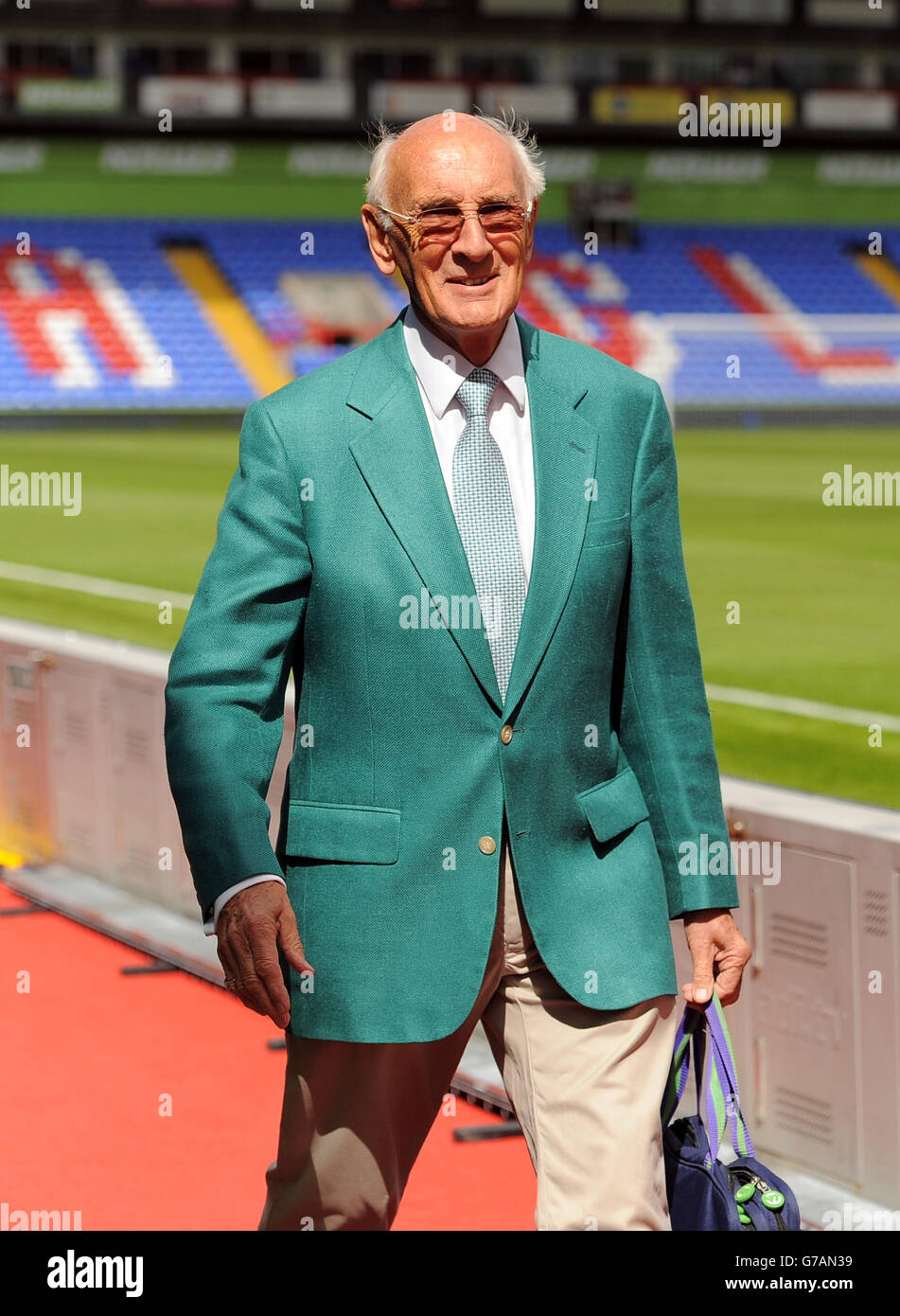 Legendary BBC Match of the Day commentator Barry Davies arrives at ...