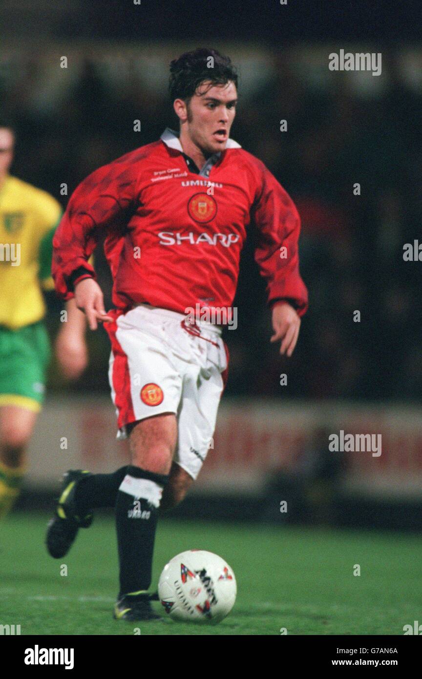 Soccer. Bryan Gunn Testimonial Match ... Norwich City XI v Manchester ...