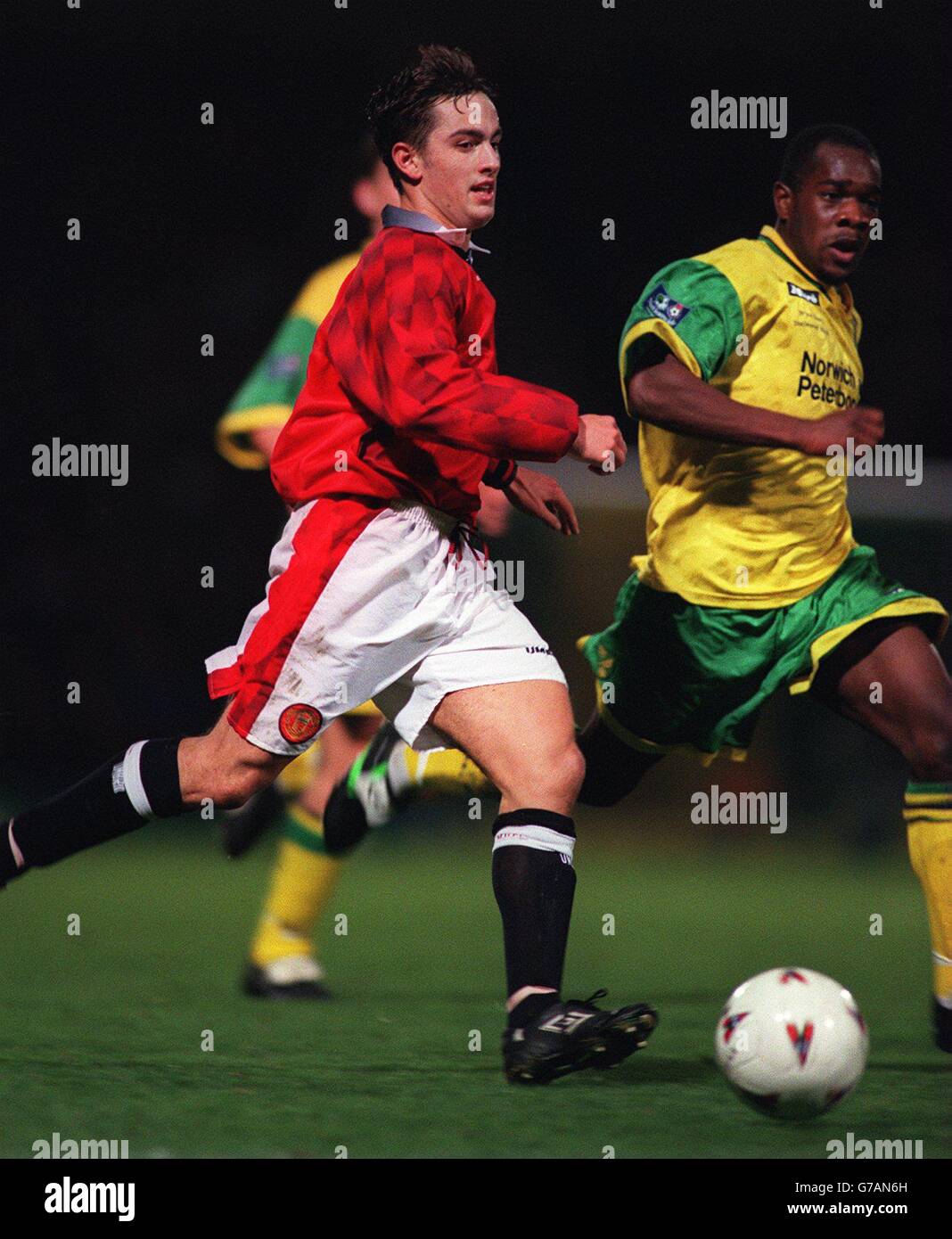 Soccer. Bryan Gunn Testimonial Match ... Norwich City XI v Manchester ...