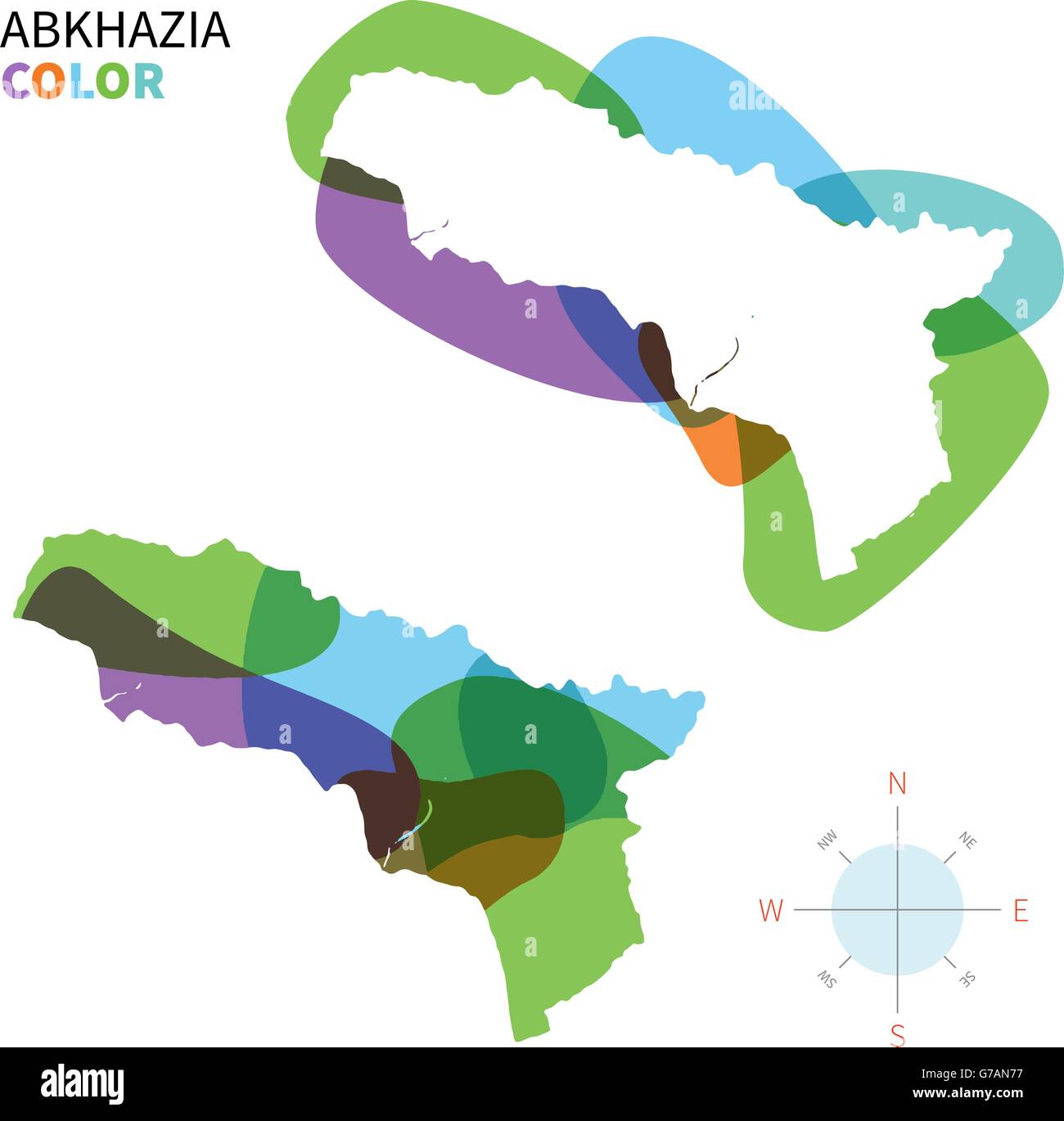 Map of abkhazia hi-res stock photography and images - Alamy