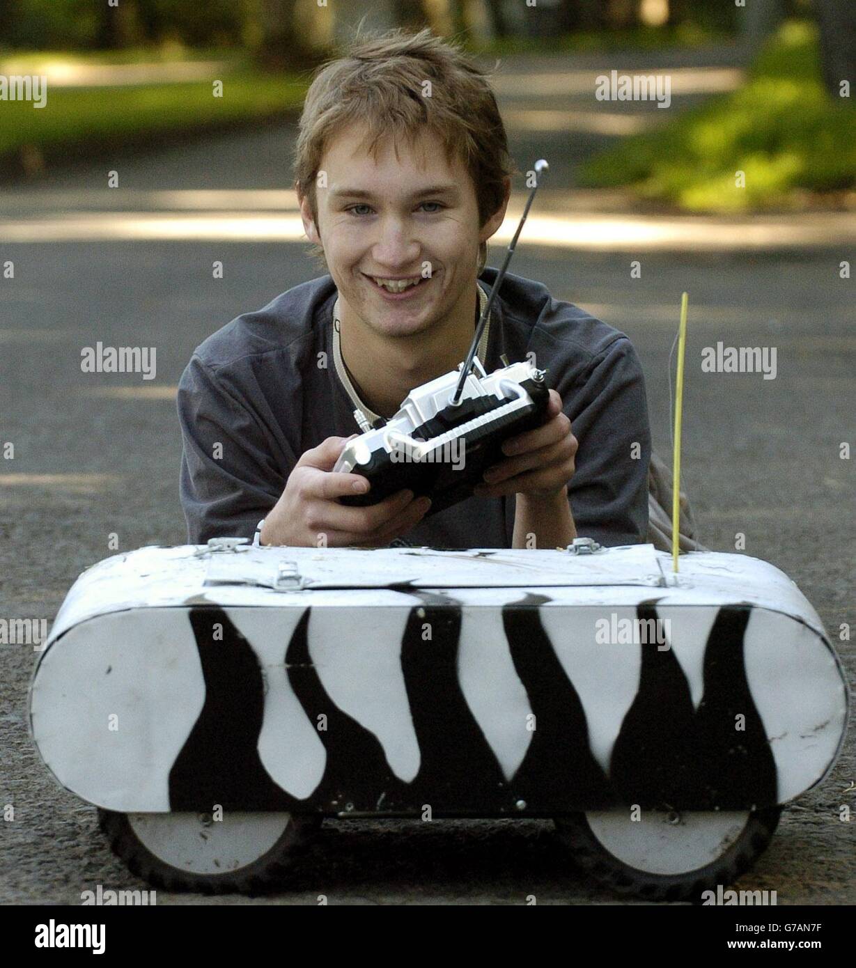 Stirling University psychology undergraduate Mark Jones and the remote ...