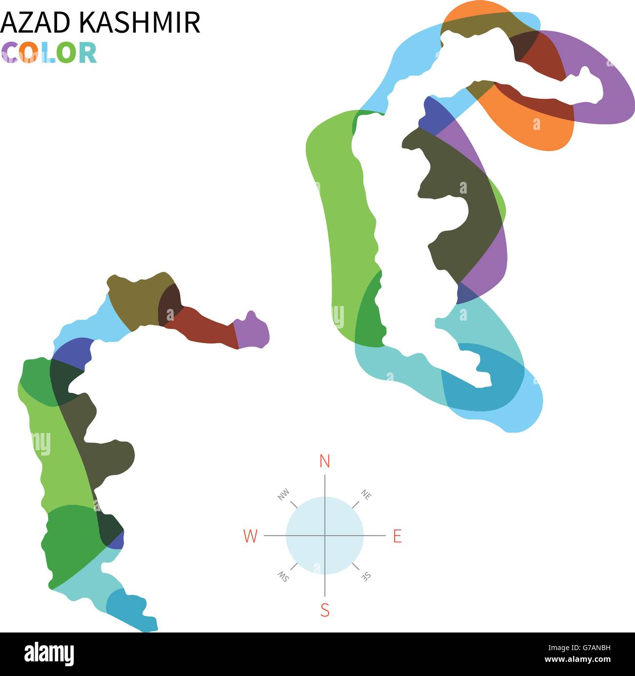 Kashmir map hi-res stock photography and images - Alamy