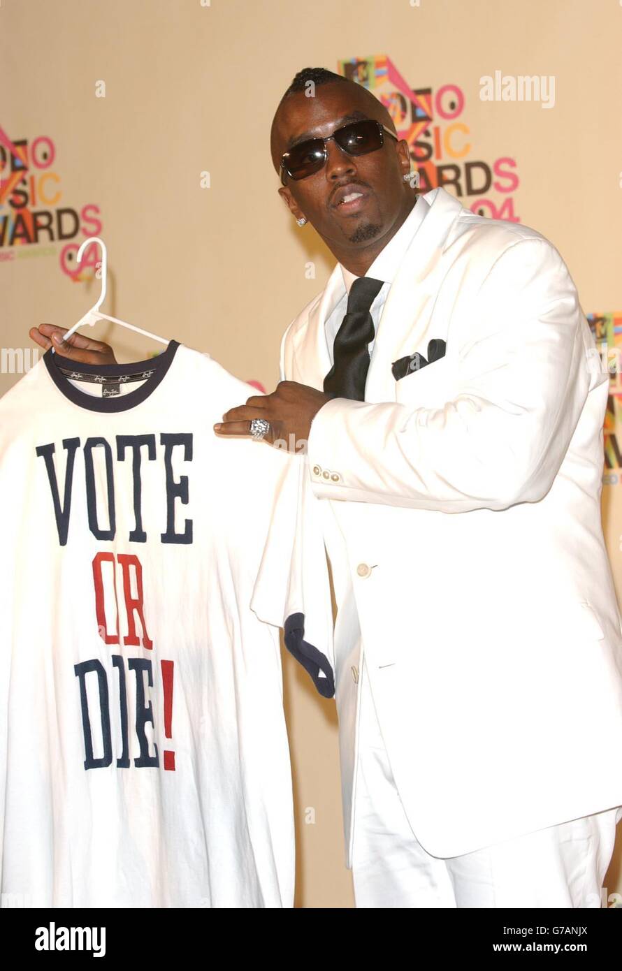 Singer P Diddy backstage during the MTV Video Music Awards at the ...