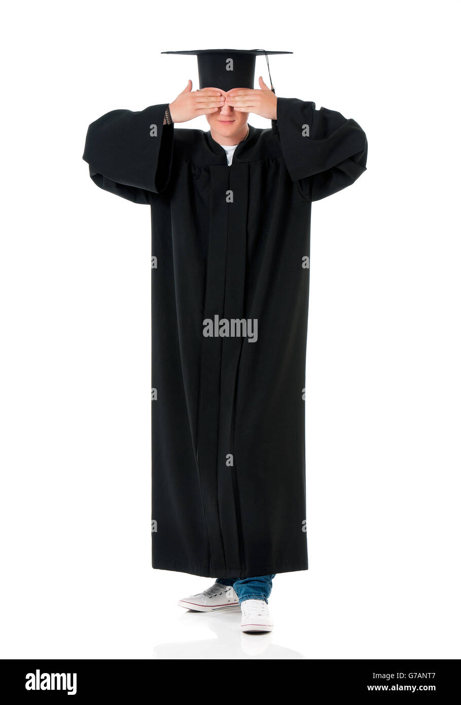 Portrait of graduate boy Stock Photo - Alamy