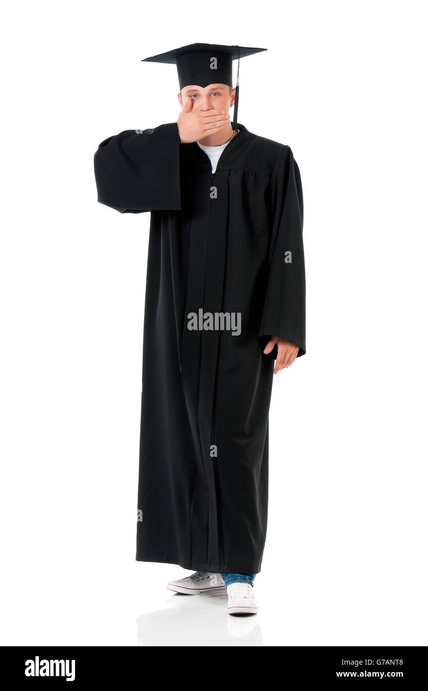 Portrait of graduate boy Stock Photo - Alamy