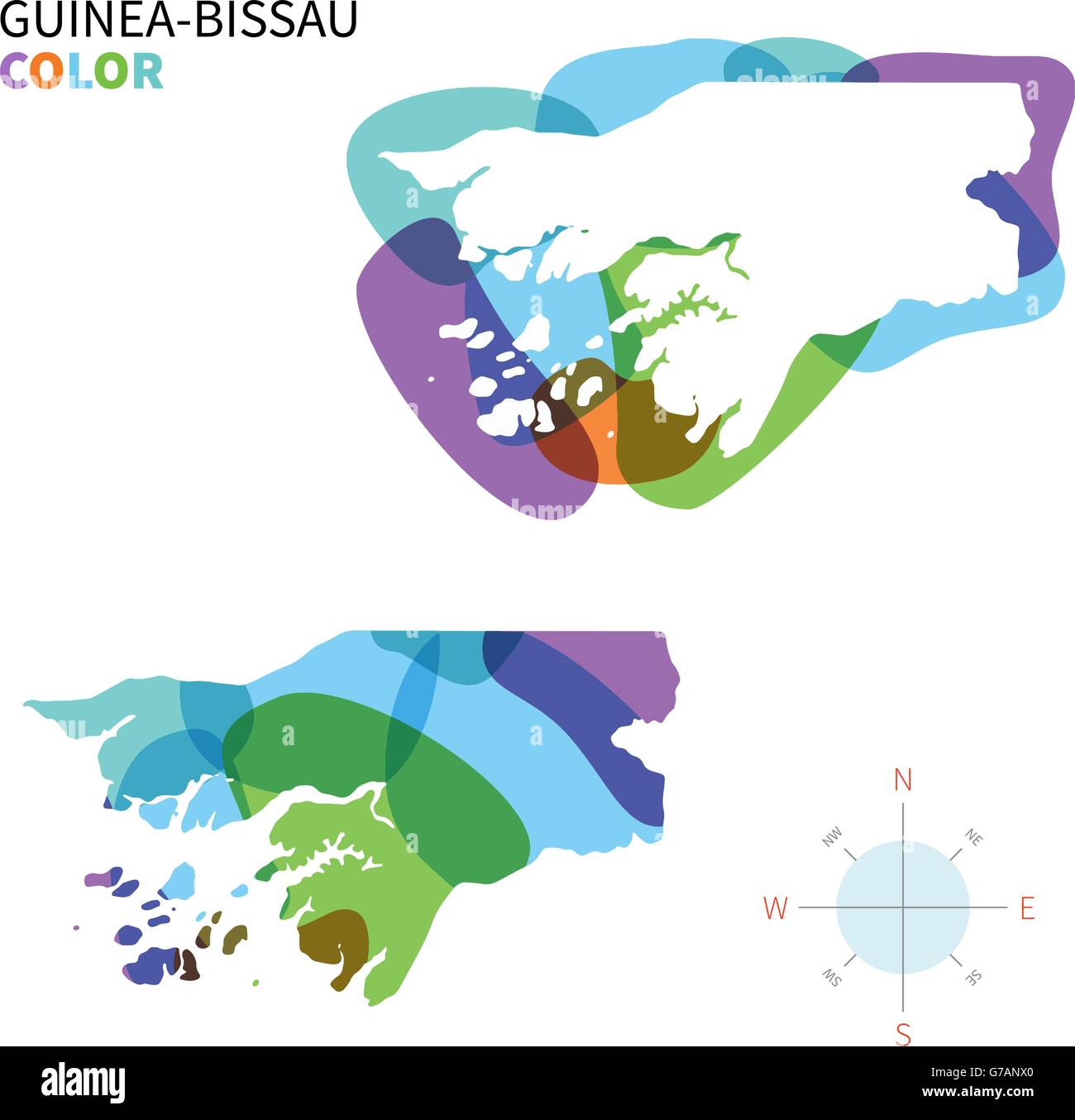 Map guinea Stock Vector Images - Alamy