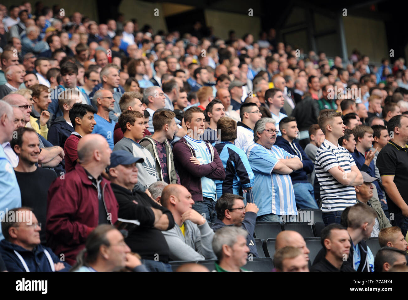 Milton keynes dons fans in stands hi-res stock photography and images ...
