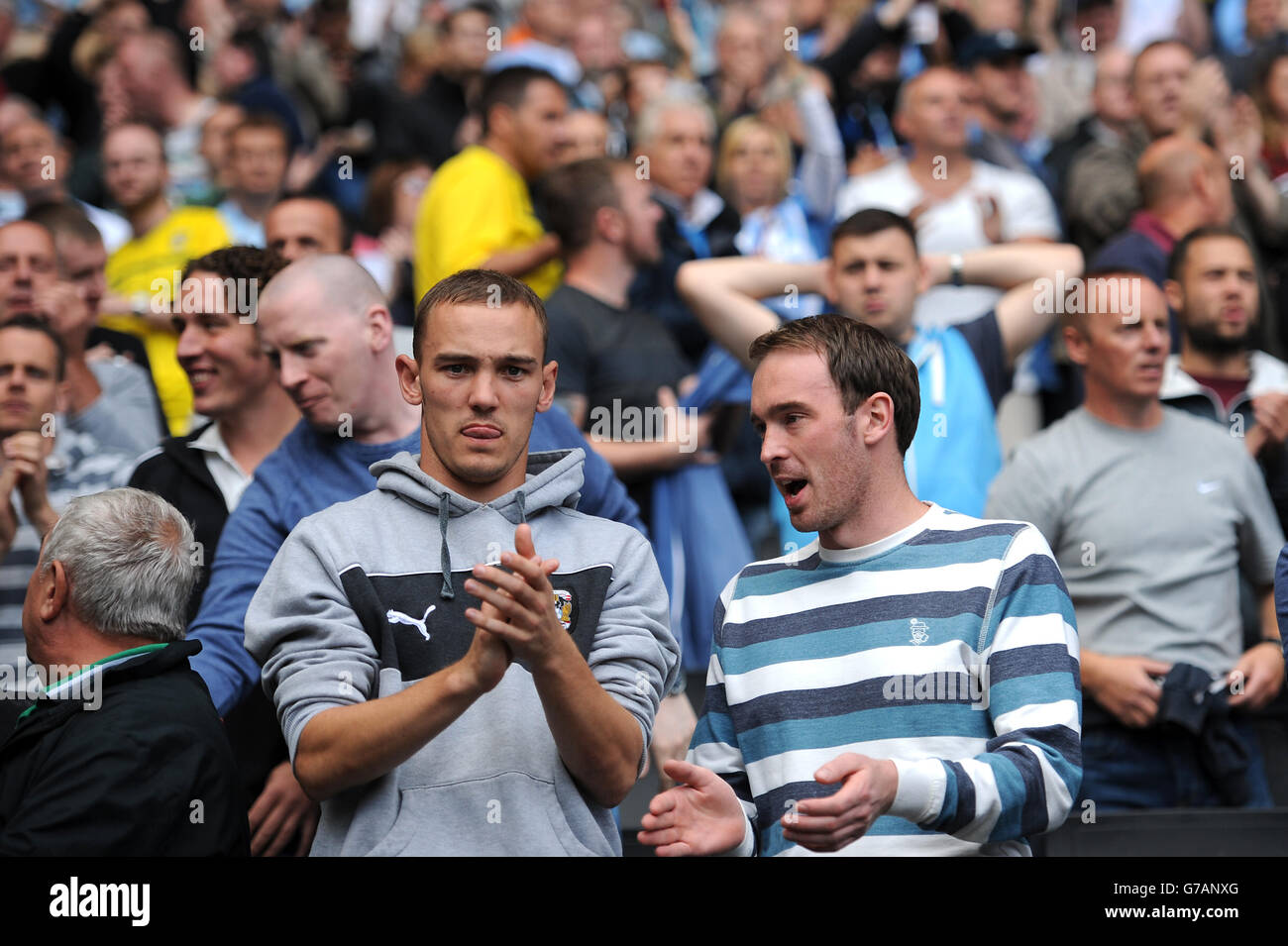 Milton keynes dons fans in stands hi-res stock photography and images ...