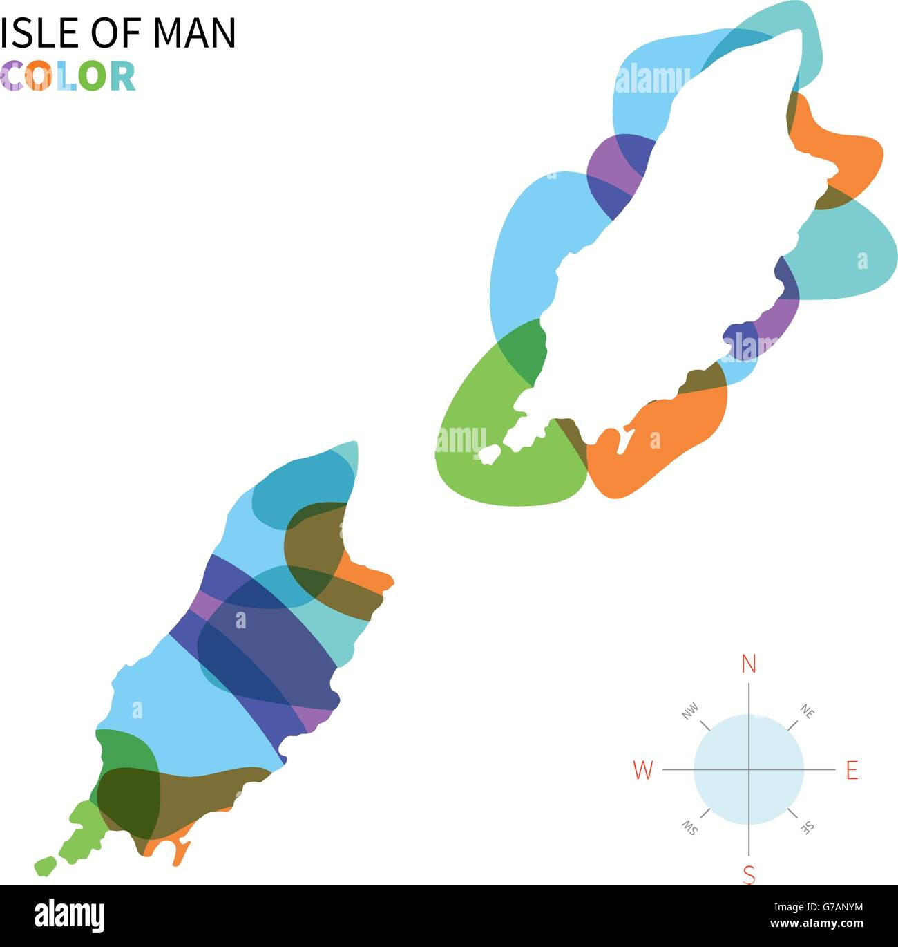 Douglas isle of man map hi-res stock photography and images - Alamy