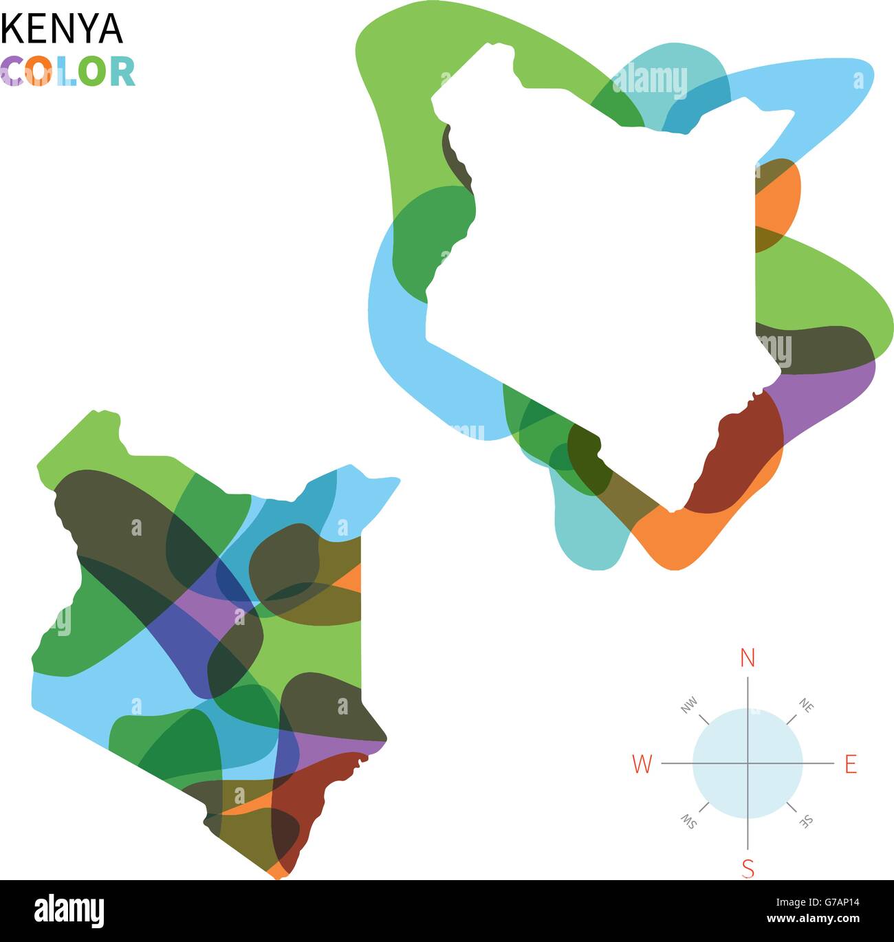 Map kenya Stock Vector Images - Alamy