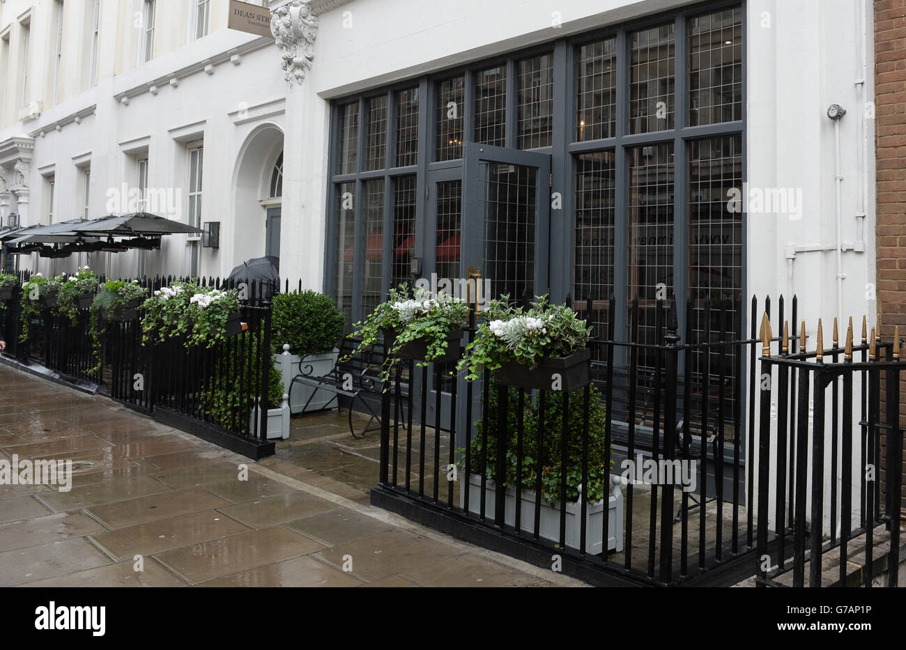 Dean Street Townhouse raid Stock Photo - Alamy