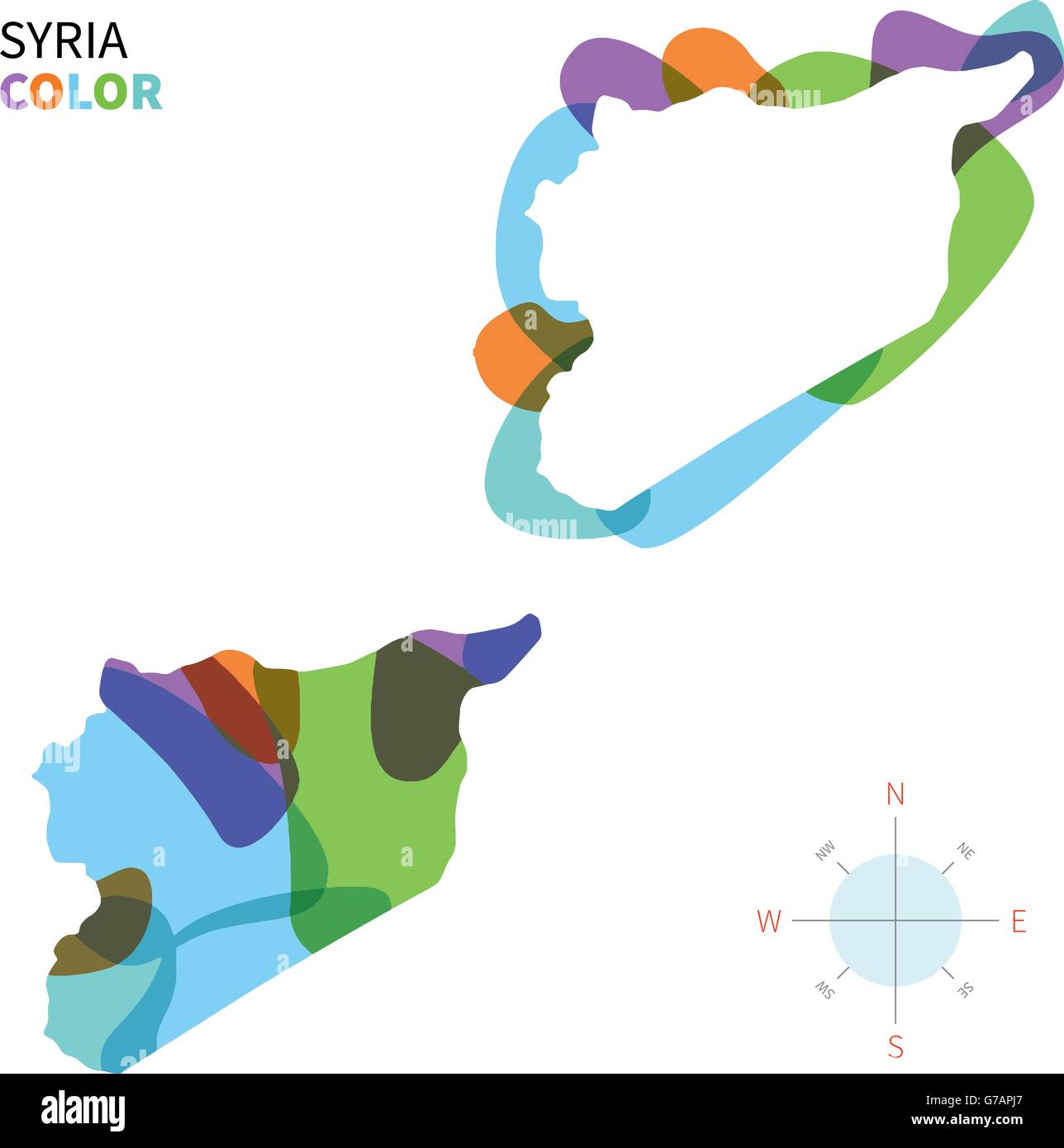 Syria political map political map hi-res stock photography and images ...