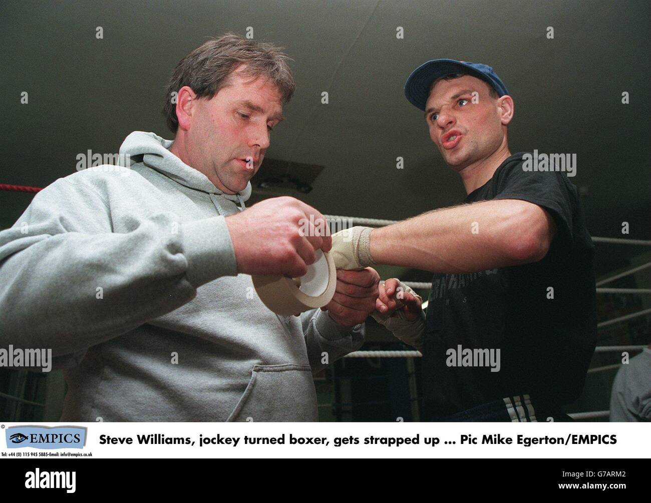Steve Williams feature ... jockey turned boxer Stock Photo - Alamy