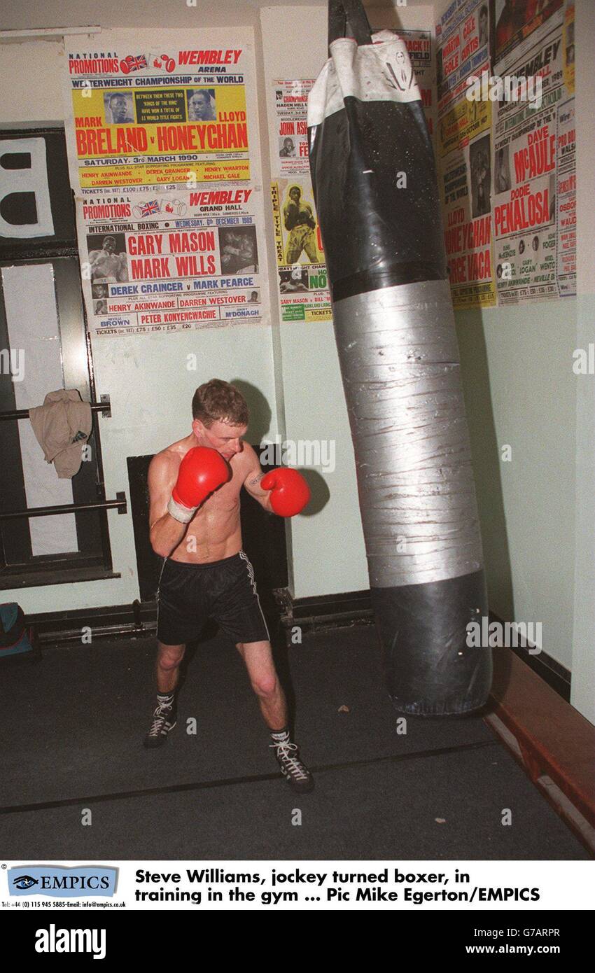 Steve Williams feature ... jockey turned boxer Stock Photo - Alamy