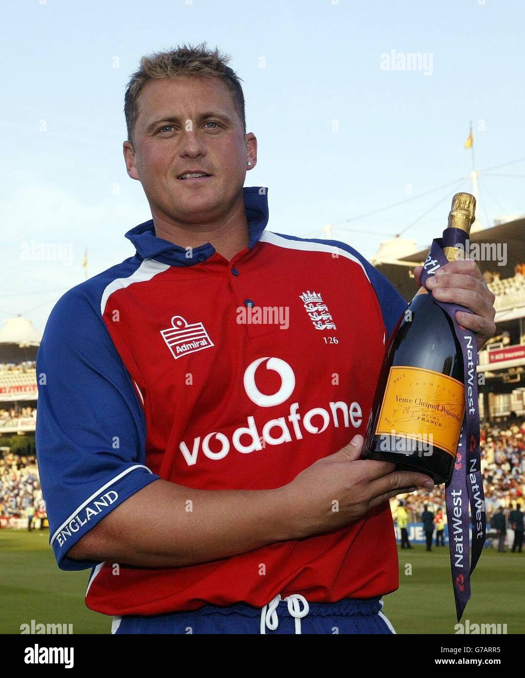 Darren Gough England v India Stock Photo - Alamy
