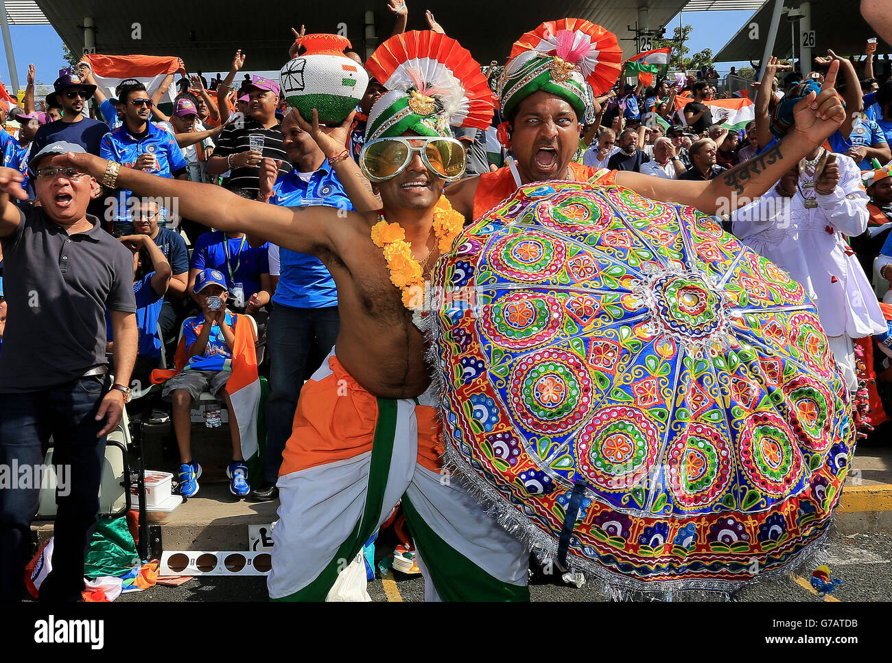 India fans in crowd fourth one day international edgbaston hi-res stock ...