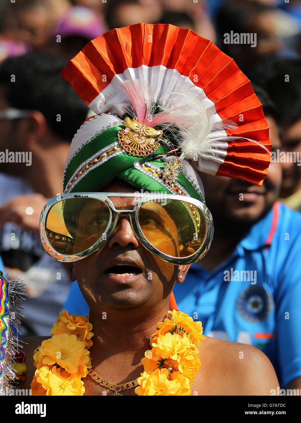 India fans in crowd fourth one day international edgbaston hi-res stock ...