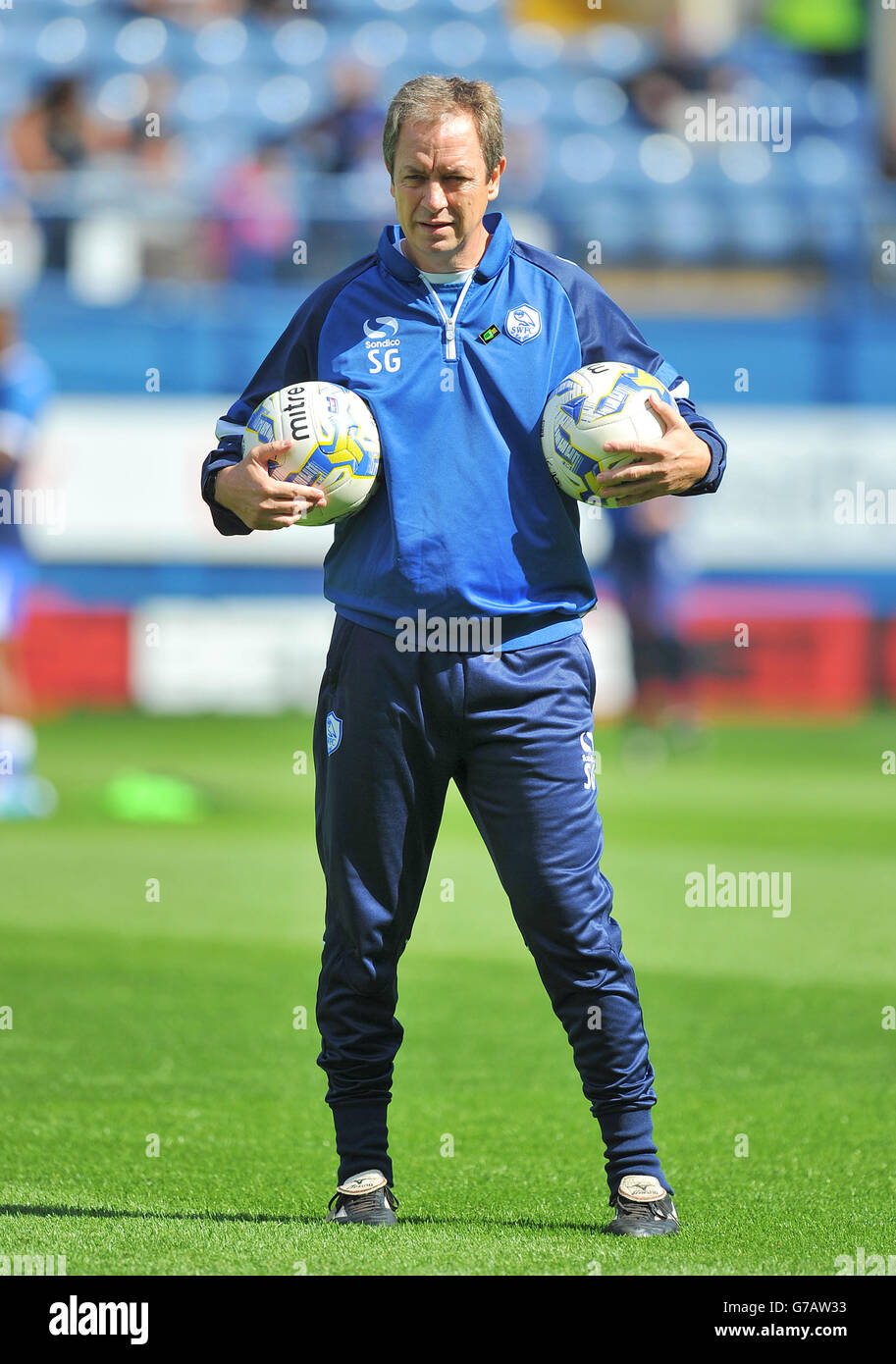 Sheffield wednesday manager stuart gray during pre match training hi ...
