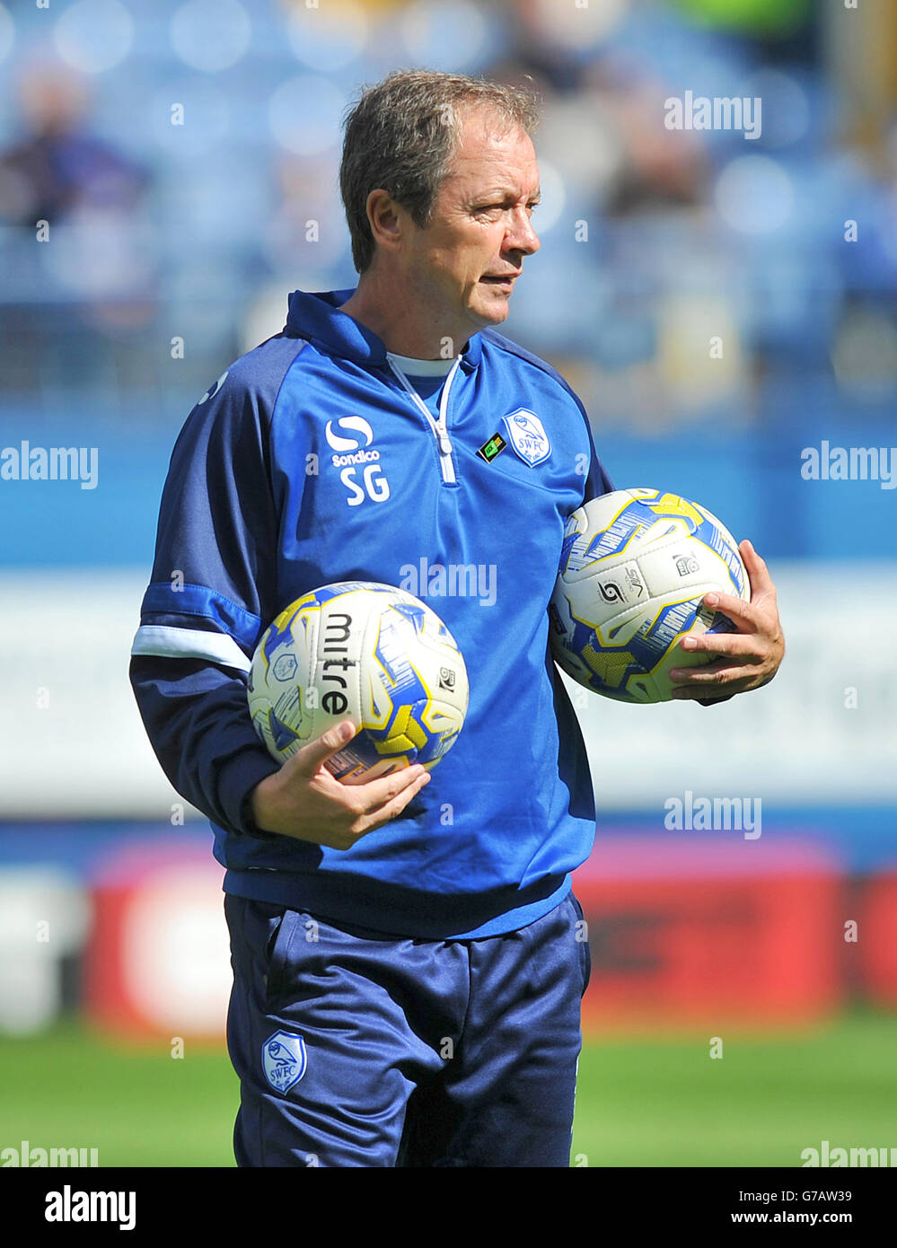 Sheffield wednesday manager stuart gray during pre match training hi ...