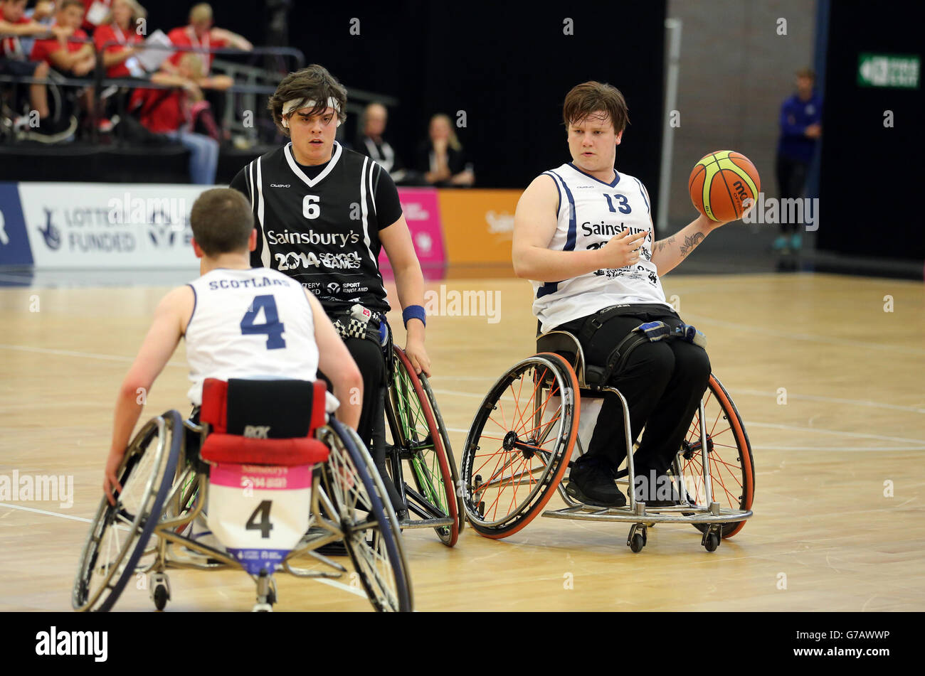 David Ion as Scotland play England North in the Wheelchair Basketball ...