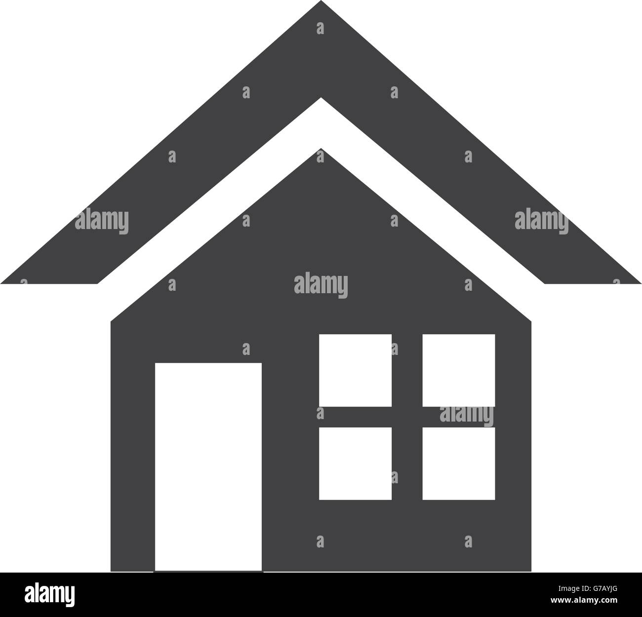 House icon. Family home design. Vector graphic Stock Vector Image & Art ...