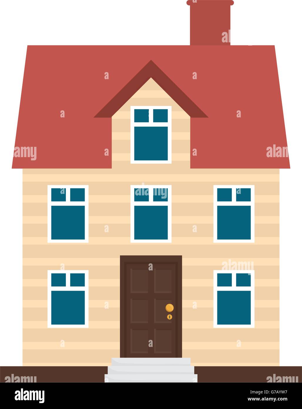 House icon. Family home design. Vector graphic Stock Vector Image & Art ...