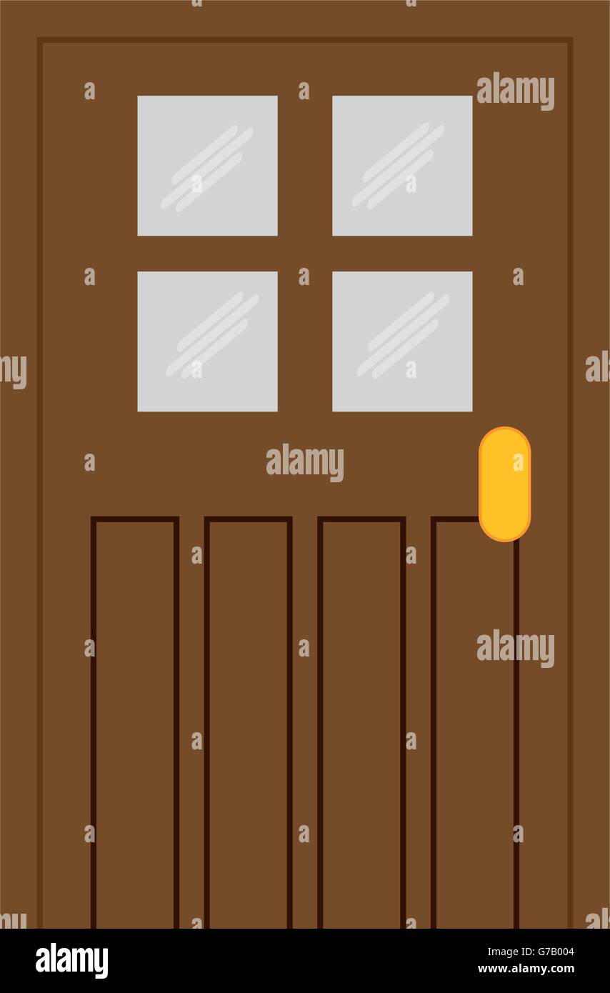 door icon. house design. Vector graphic Stock Vector Image & Art - Alamy