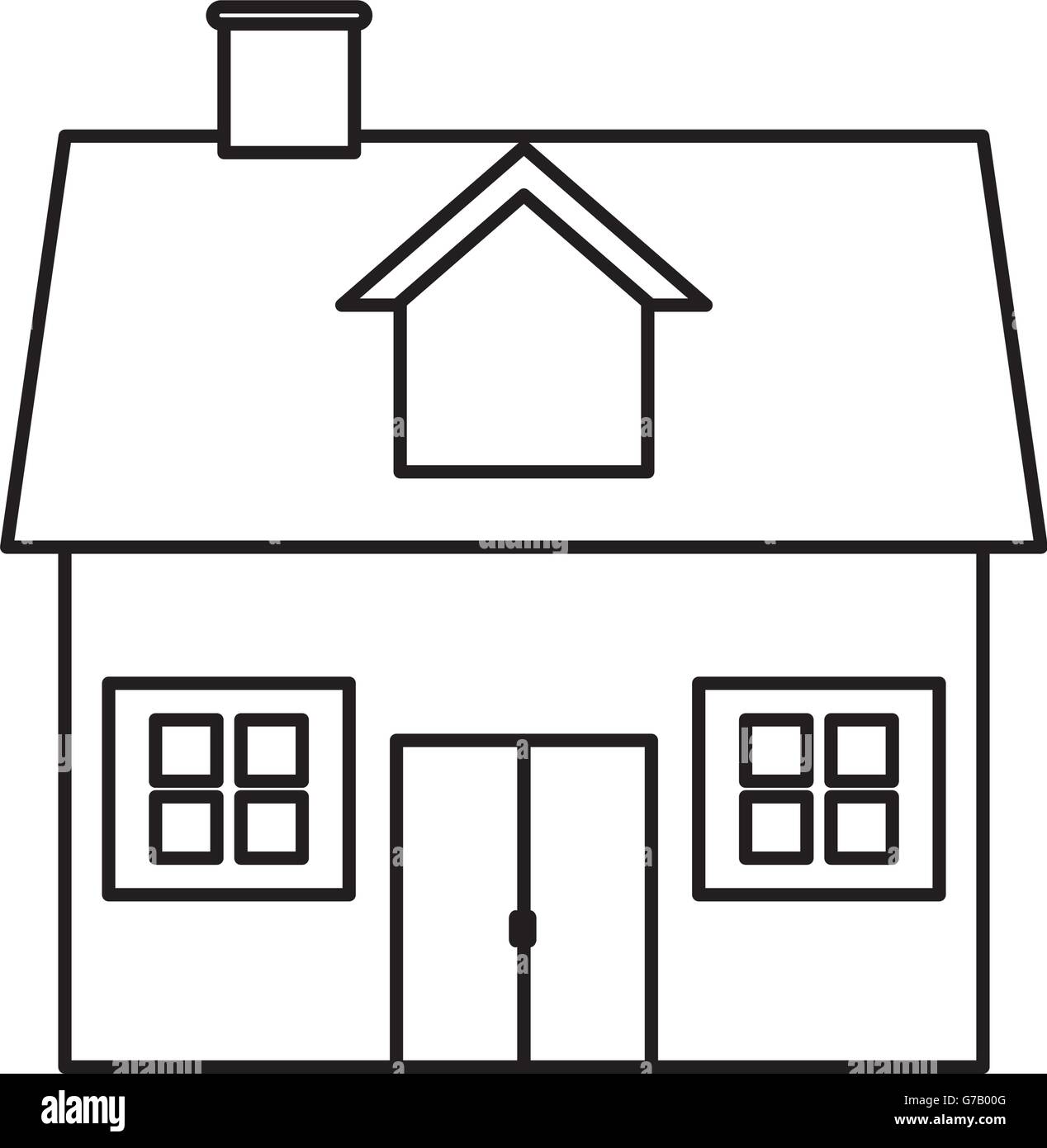 House icon. Family home design. Vector graphic Stock Vector Image & Art ...