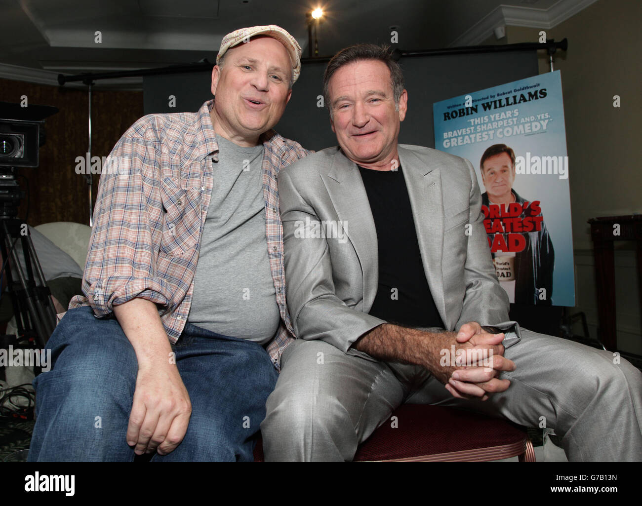 Star of the film Robin Williams (right) with director of the film ...