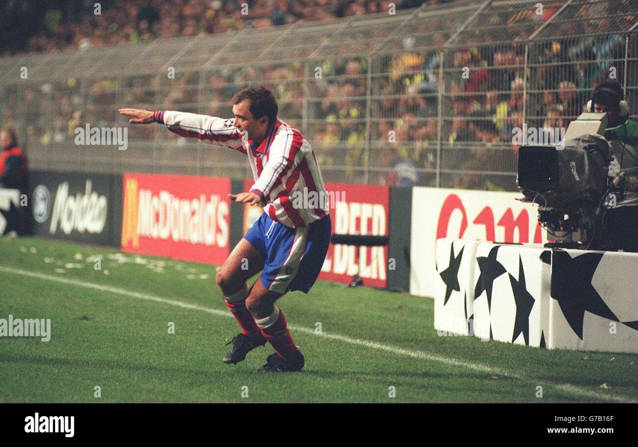 Milinko Pantic, Atletico Madrid celebratesrSignage, Media, Television ...
