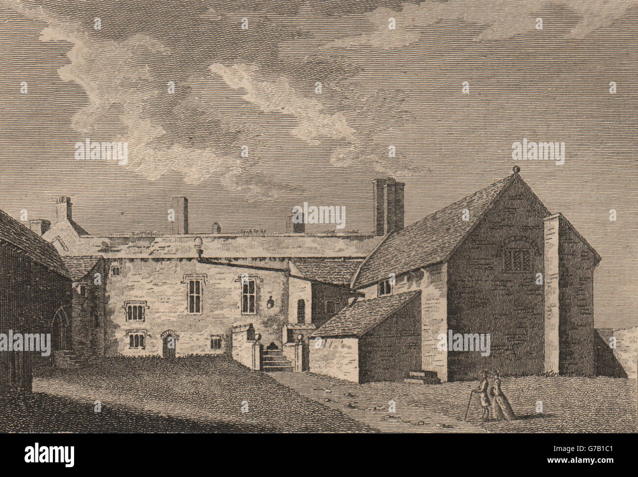 DUNRAVEN HOUSE. Plate 2. Bridgend. GROSE, antique print 1776 Stock ...