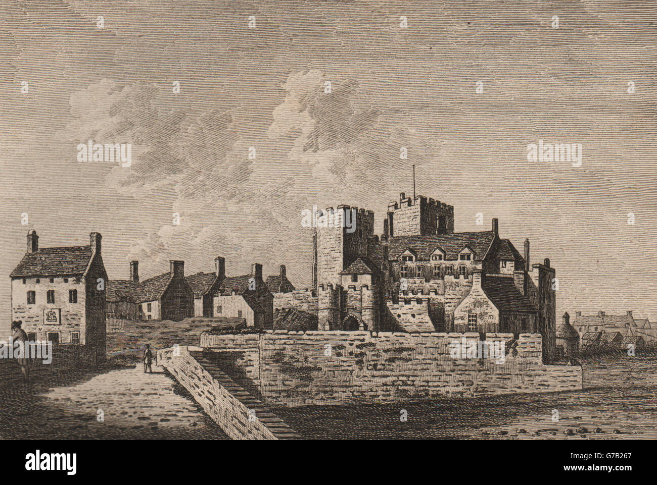 CASTLE RUSHEN. 'Castle Rushin, in the Isle of Man'. Plate 2. GROSE ...