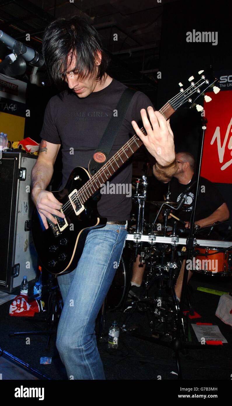 Rock band Lostprophets perform live at Virgin Megastore on Oxford ...