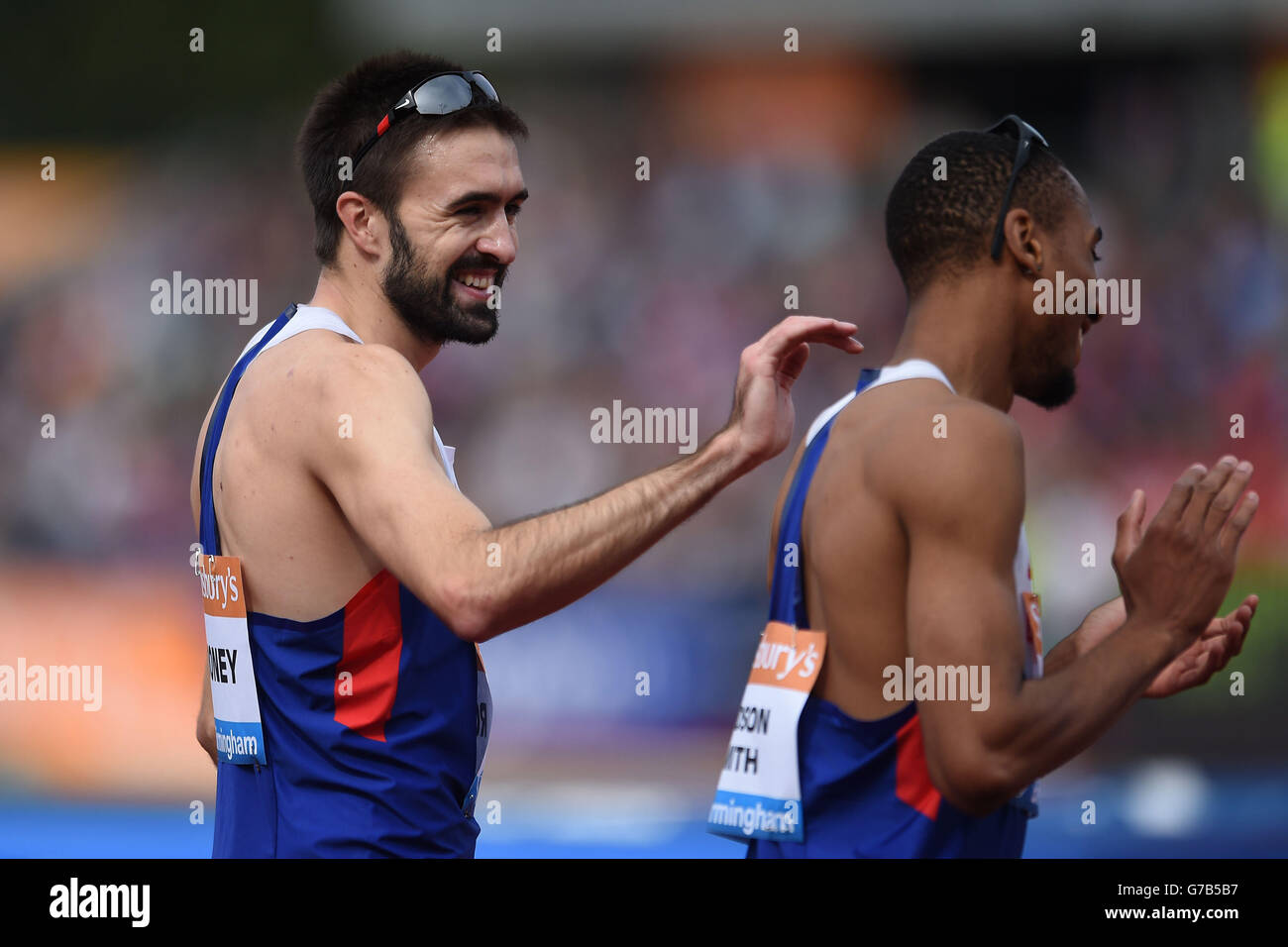 Great Britain's Martyn Rooney (left) and Matthew Hudson-Smith (right ...