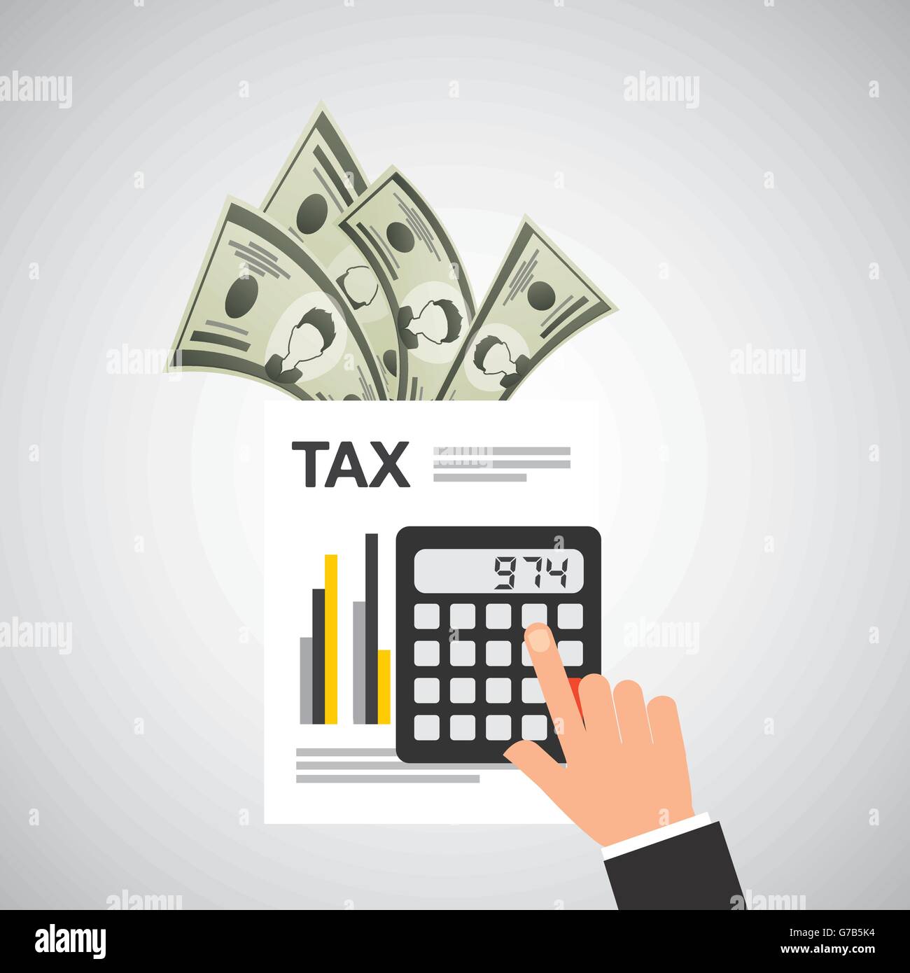 tax time design Stock Vector Image & Art - Alamy