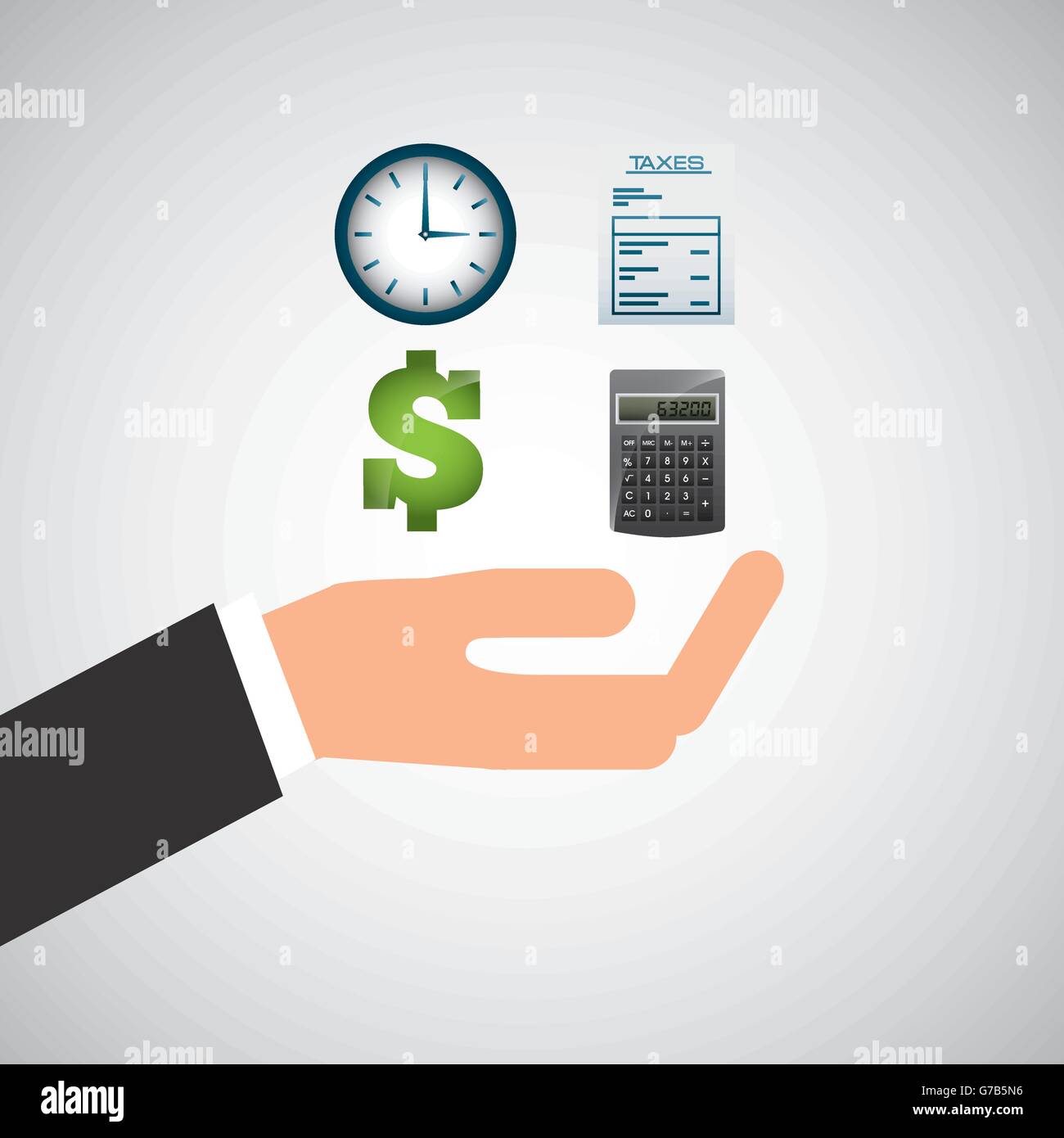 tax time design Stock Vector Image & Art - Alamy