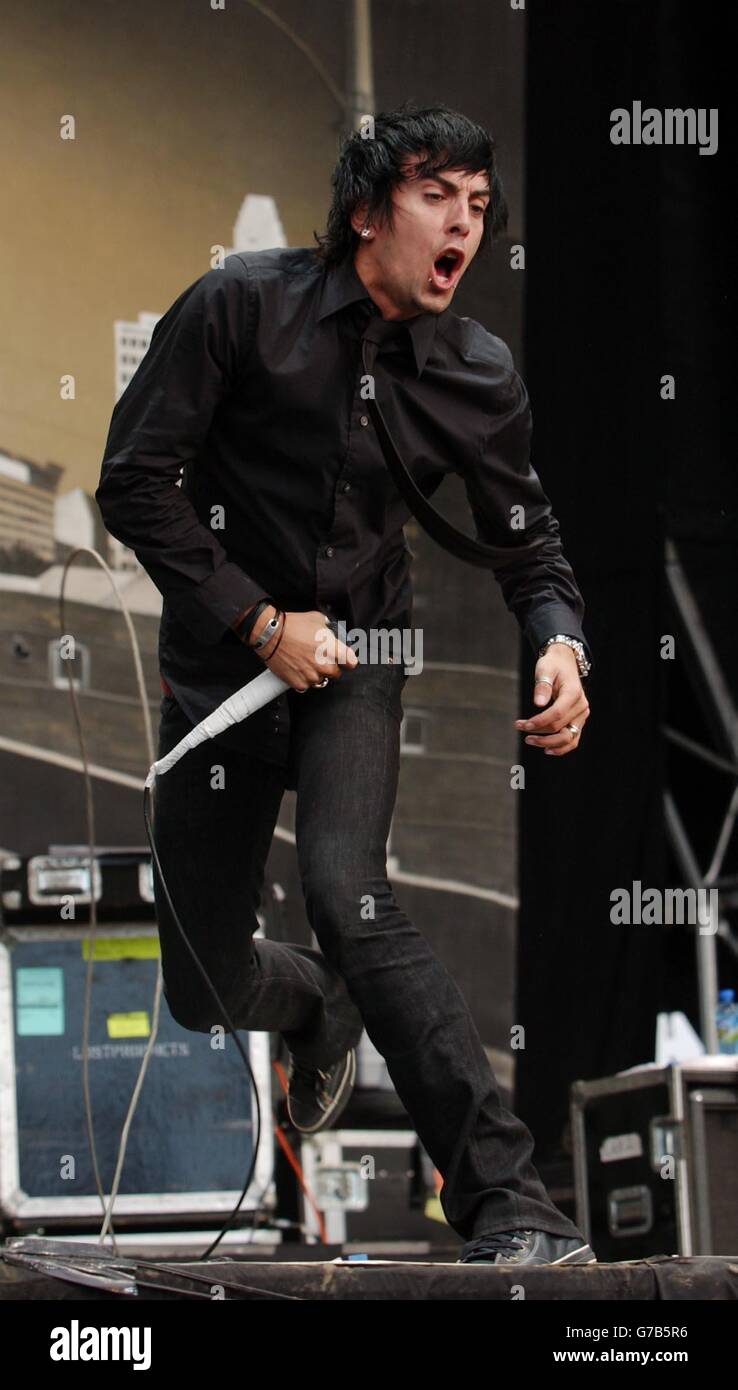 The lostprophets performing on the main stage hi-res stock photography ...