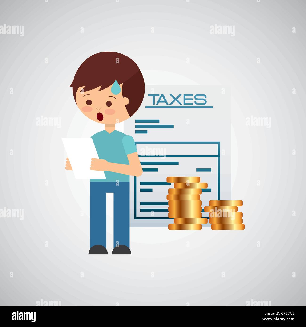 tax time design Stock Vector Image & Art - Alamy