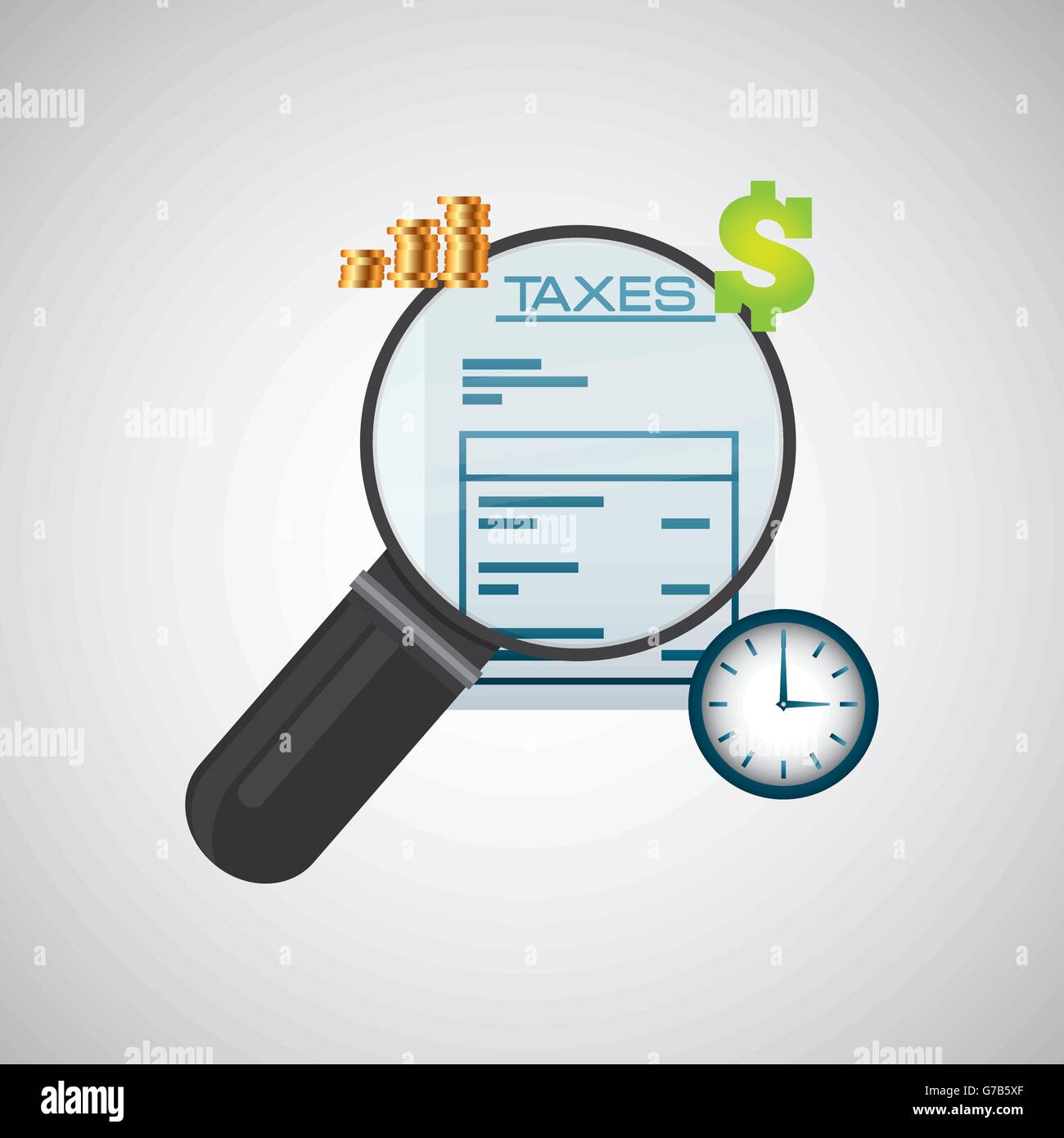 tax time design Stock Vector Image & Art - Alamy