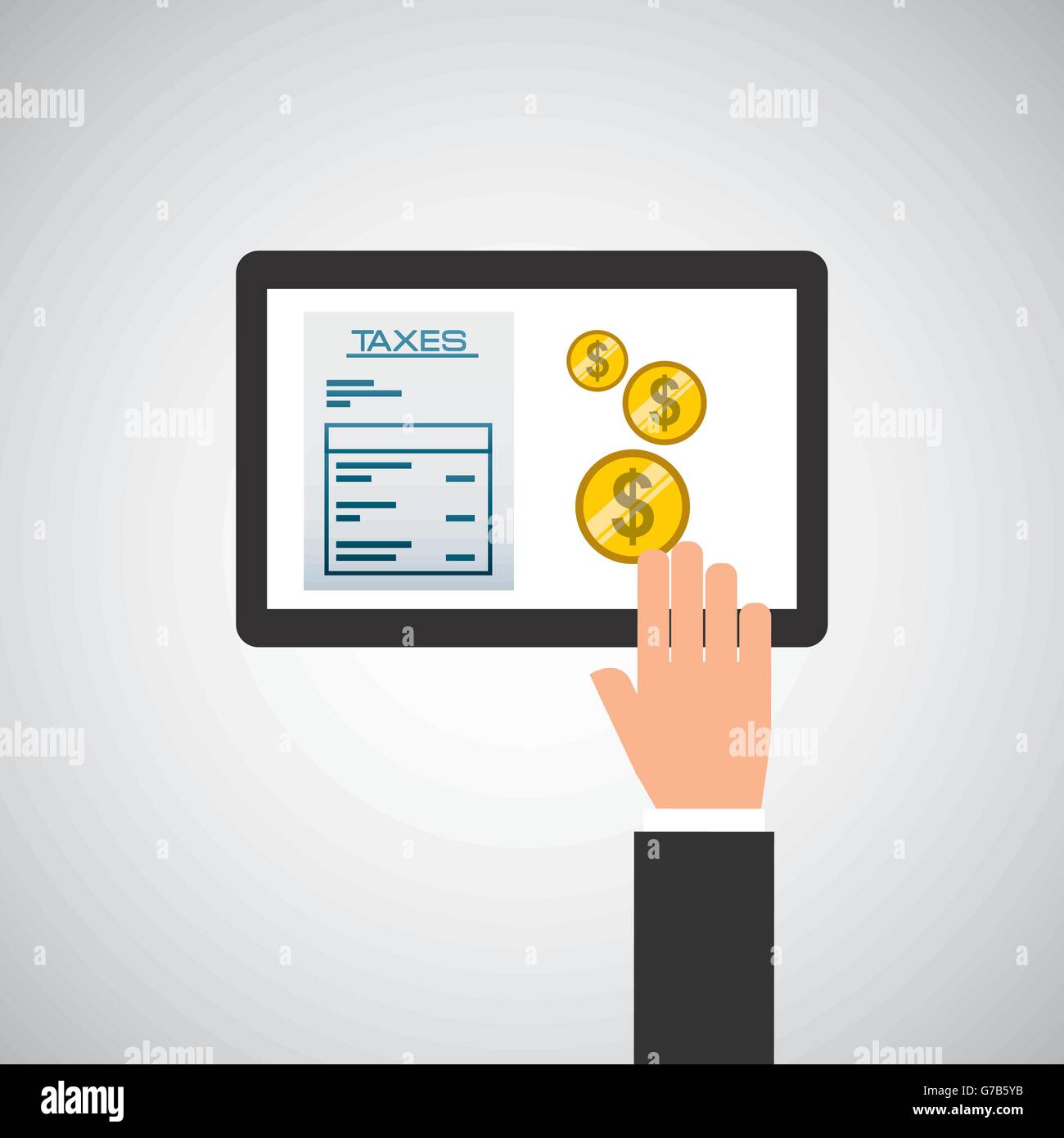 tax time design Stock Vector Image & Art - Alamy