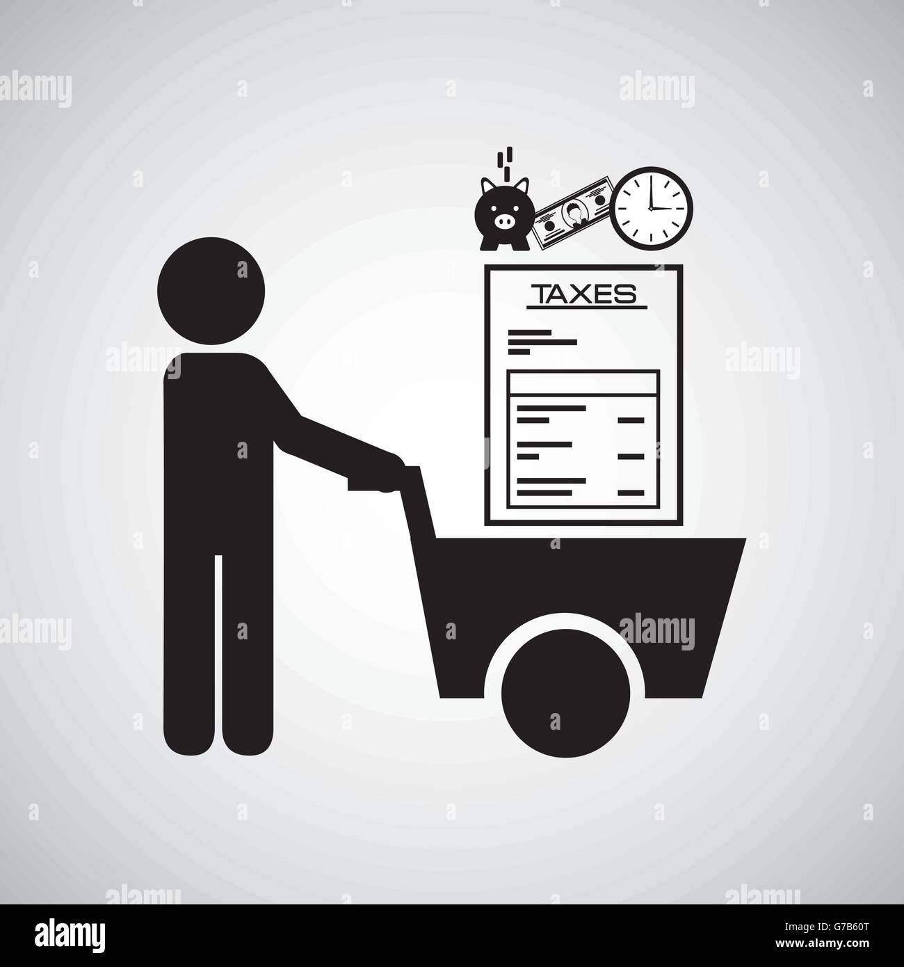 tax time design Stock Vector Image & Art - Alamy